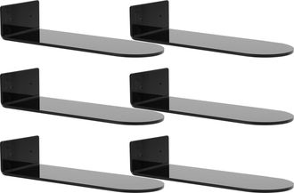 BESPORTBLE GALPADA Teiliges Schwarzes Acryl Schuhregal Schwebende Wandmontage Stabile Basketball schuhdisplayst&auml;nder f&uuml;r Sportschuhsammlung Kratzfest Platzsparen