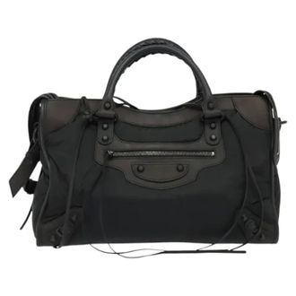 Balenciaga Pre-owned Nylon sacs-main - Femme - Pre-owned - Noir - Taille: ONE Size