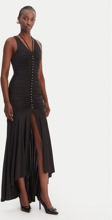 Just Cavalli Coctailkleid 80PAOB01 CJB04 Schwarz Slim Fit