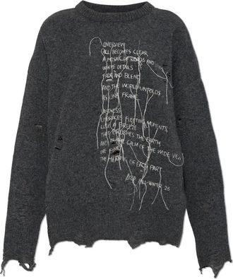 Akep Pullover mit Vintage-Effekt - - Knitwear - Damen - Grau - S