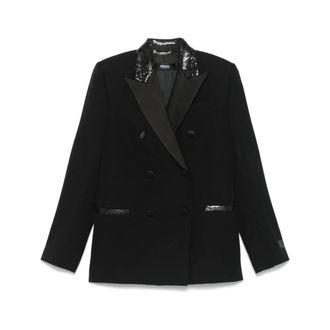 Versace Damen, Jacken, Schwarzk, SGröße