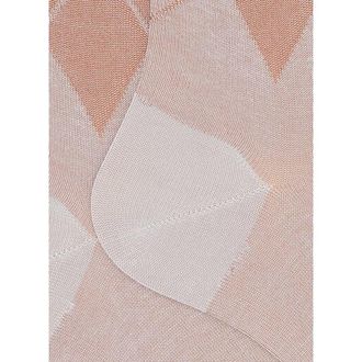 Dor&eacute; Dor&eacute; Chaussettes mi-hautes &agrave; losanges en coton m&eacute;lang&eacute;