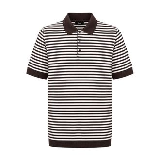 Herno Kurzarm-Poloshirt aus Baumwolle - - Tops - Herren - Braun - XL