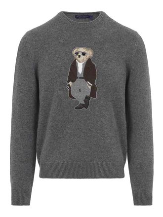 Ralph Lauren Pull Col Rond - Gris