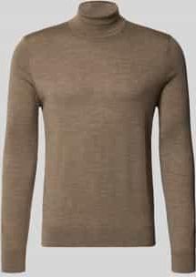 Profuomo Slim Fit Rollkragenpullover aus Wolle