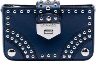 Prada Pre-owned Cuir sacs-prada - Femme - Pre-owned - Bleu - Taille: ONE Size