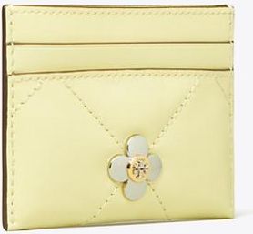 Tory Burch Damen Kira Diamond Quilt Clover Card Case