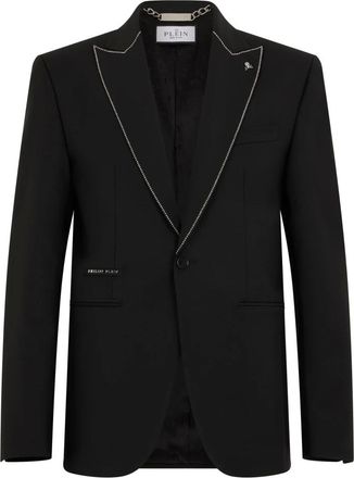 Philipp Plein Blazer en laine - Homme - Vestes - Noir - Taille: XL
