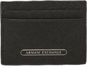A|X Armani Exchange Porte-cartes Saffiano - Homme - Accessoires - Noir - Taille: ONE Size