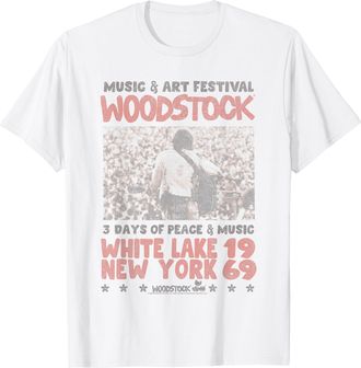 Woodstock Chimes Woodstock Crowd Poster T-Shirt