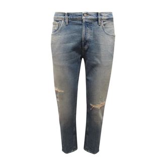 Dondup Brighton Carrot Fit Pantalons - Homme - Jeans - Bleu - Taille: W35