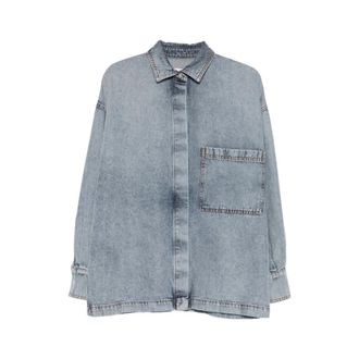 Darkpark Denim Shirt - - Blouses & Shirts - Damen - Blau - XS