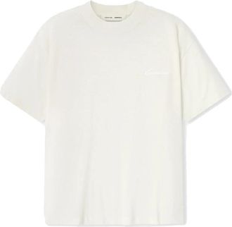 Fear of God Homme, Tops, Blanc, Taille: 2XL T-shirt Essentiel Brod&eacute;