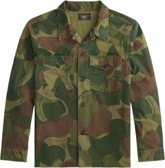 Ralph Lauren Homme, Vestes, Vert, Taille: M Surchemise camouflage