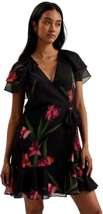 Ted Baker Minikleid f&uuml;r Damen, Engels&auml;rmel (Schwarz)