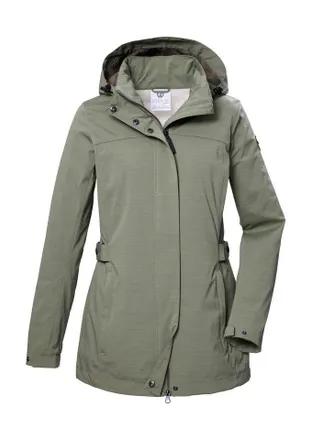 G.I.G.A. DX by killtec Softshelljacke GS 75 WMN SFTSHLL JCKT Wasserabweisende, atmungsaktive Softshelljacke mit abnehmbarer Kapuze