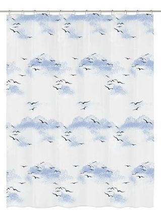 Kleine Wolke 0826739305 Duschvorhang Sky, 180 x 200 cm, polarblau