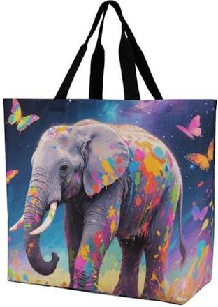 Generic Astra Elephant Sac Courses R&eacute;utilisable Sacs Pliable Sac A Main Femme Pour Travail Universit&eacute; Voyage
