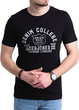 Jack & Jones Print-Shirt Bequemes Slimfit Shirt (Spar-Set, 3er-Pack) in Unifarbe mit Print