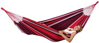 Amazonas Sandals Salsa Hängematte in L-Size | Wetterfestes EllTex-Material, recycelte Baumwolle & Polyester | Liegefläche 210x140 cm | Belastbar bis 150 kg | Farbe: Fu