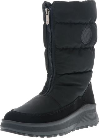 Vista Damen Winterstiefel Snowboots Rei&szlig;verschluss Tex-Membrane gef&uuml;ttert schwarz, Gr&ouml;&szlig;e:42, Farbe:Schwarz