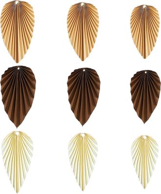 Generico Herbst-Party-Dekoration | 9 Stück Ahornblätter aus Papier, hängende Dekoration für Thanksgiving, Geburtstag, Hochzeit | Wand Decke Party