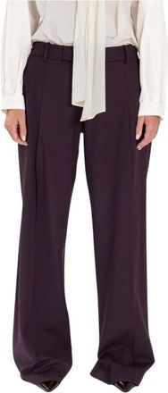 Federica Tosi Femme, Pantalons, Violet, Taille: 40 FR Pantalone Ampio