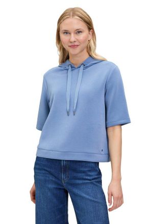 Betty&Co Kurzarmshirt Damen mit Kapuze (1-tlg)