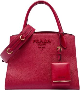 Prada Sac bandouli&egrave;re Monochrome Pre-owned - Femme - Pre-owned - Rouge - Taille: ONE Size