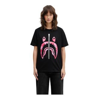 A Bathing Ape Camo Shark T-Shirt - - Tops - Damen - Schwarzk - M