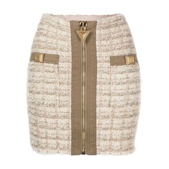 Balmain Beiger Kurzer Rock f&uuml;r Frauen - - Skirts - Damen - Beige - L