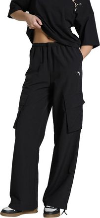 Puma Damen Wardrobe ESS Cargohose in Relaxed Fit M, Black