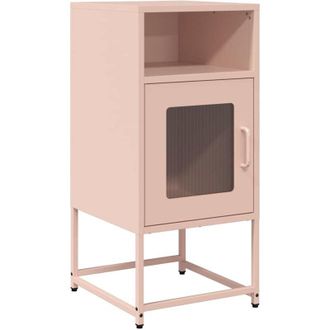 vidaXL Nachttisch Rosa 36x39x78 cm Kaltgewalzter Stahl Vidaxl
