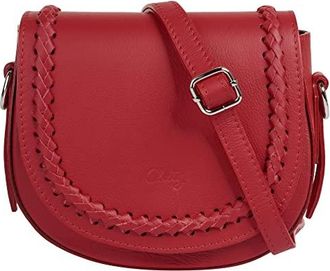Cluty Sac à bandoulière Femme cuir véritable | Made in Italy, Sac en cuir tressé, Crossbody Bag, Petit sac à main, Sac de soirée pour smartphone, Sac à band