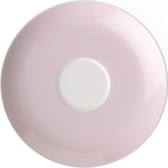 Villeroy & Boch Rose Garden Frühstücksuntertasse, 18cm, Premium Porzellan, rosa Untersetzer