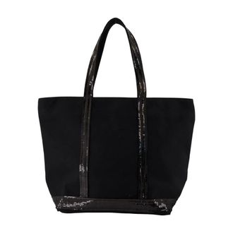 Vanessa Bruno Shopper & Totes - M Zippe Shopper Bag - Cotton - Black - Gr. unisize - in Schwarz - f&uuml;r Damen