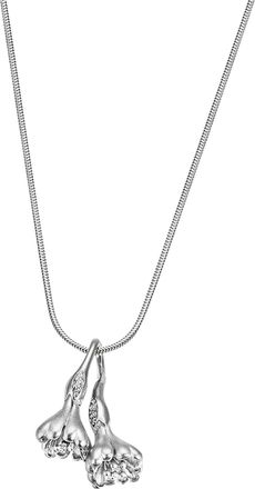 Goldmaid Anh&auml;nger mit Kette 925 Sterling Silber Geb&uuml;rstet Zirkonia wei&szlig;