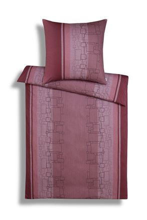 ESTELLA Estella Interlock-Jersey Bettw&auml;sche Eicca, 155x220 + 80x80, 405 - vino