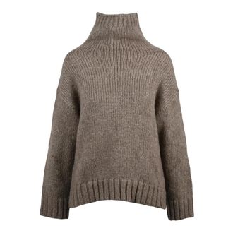 Alpha Studio Pullover mit Rollkragen - - Knitwear - Damen - Beige - L