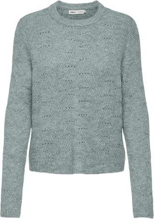 Only Onllolli L/S Pullover KNT Noos Pull, Bleu foncé, XL Femme