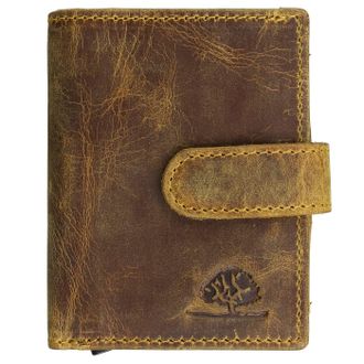 Greenburry Geldb&ouml;rse Vintage original RFID card slider coin tan