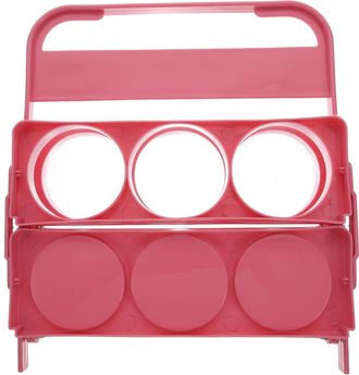 DOITOOL Baluue Faltbarer Bierflaschentr&auml;ger aus Verschlei&szlig;festem Material Tragbarer 6 flaschenhalter f&uuml;r Outdoor Picknick und Grillparty Wiederverwendbarer Bi