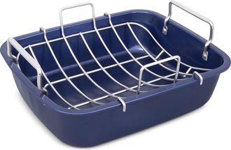 Zyliss E980206 Bratform für Braten, Antihaftbeschichtung, Carbonstahl, Dunkelblau, Backform/Backformen/Braten, Spülmaschinenfest, 5 Jahre Garantie