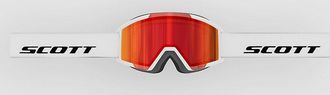 Scott Shield Pro Junior White Kids Goggle red chrome s3