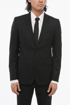 Corneliani TREND Zweiknopf-Blazer aus extrafeiner Schurwolle Corneliani