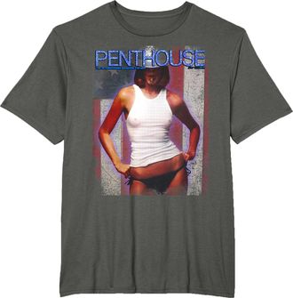 Penthouse Magazine 1976 Juli Pinup Girl Vintage US-Flagge T-Shirt