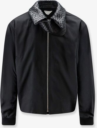 Bottega Veneta Nylon and cotton jacket with Intrecciato details - BOTTEGA VENETA - gender_Man