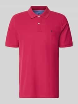 Fynch-Hatton Regular Fit Poloshirt mit Label-Stitching