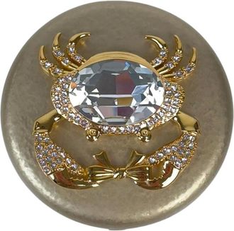 Vivetta Vivetta, Femme, Accessoires, Jaune, Taille: ONE Size Crab Bag Mirror