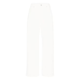 Brunello Cucinelli Moderne quadratische Hose mit Monili - - Trousers - Damen - Wei&szlig; - S